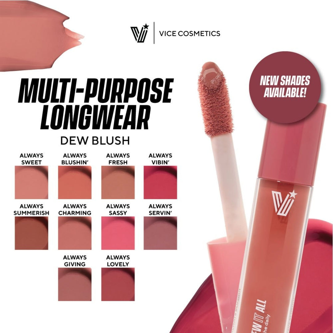 Vice Cosmetics Dew It All Liquid Blush - cosy australia – shop cosy