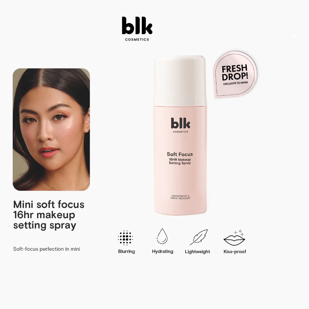blk cosmetics Mini Soft Focus 16hr Makeup Setting Spray - shop cosy