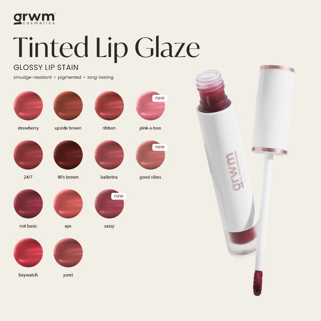 GRWM Cosmetics Tinted Lip Glaze Glossy Lip Tint - cosy australia – shop ...