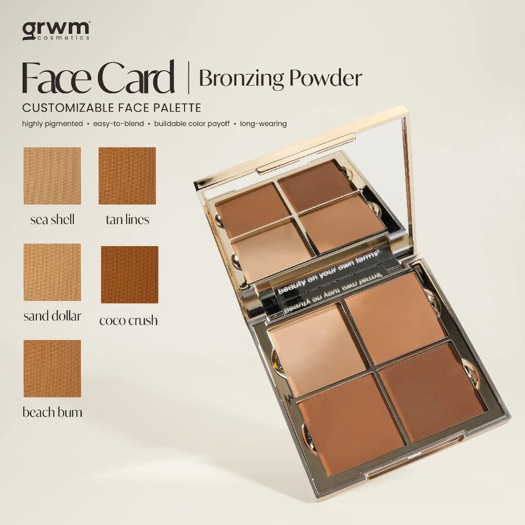 GRWM Cosmetics Face Card | Bronzing Powder - cosy australia – shop cosy